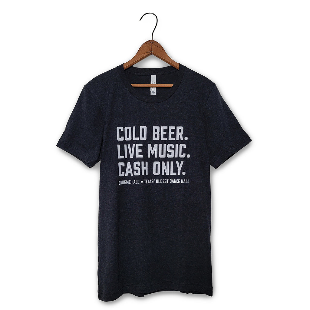 Gruene Hall Cash Only Tee – Cotton Eyed Joe's